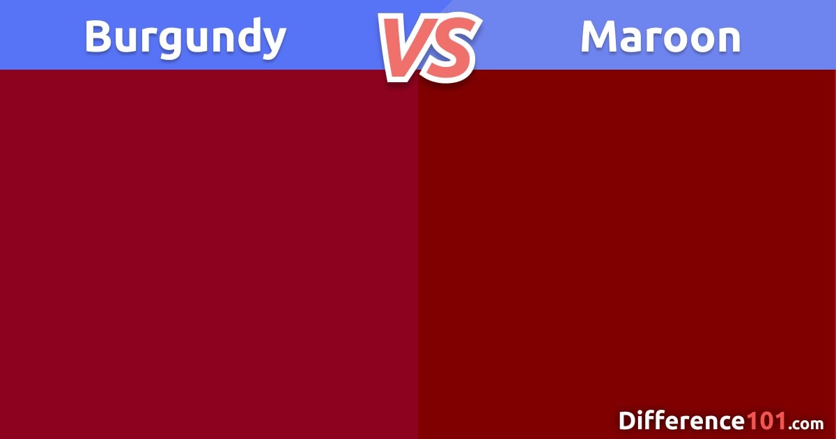Burgundy vs. Maroon: Color Matching, Differences & Similarities ... Burgundy vs. Maroon: Color Matching, Differences & Similarities ...