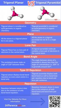Trigonal Planar vs Trigonal Pyramidal: 6 Key Differences | Difference 101