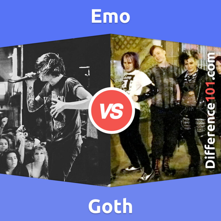 Emo vs. Gótico: Qual é a diferença entre Emo e Goth? | Difference 101